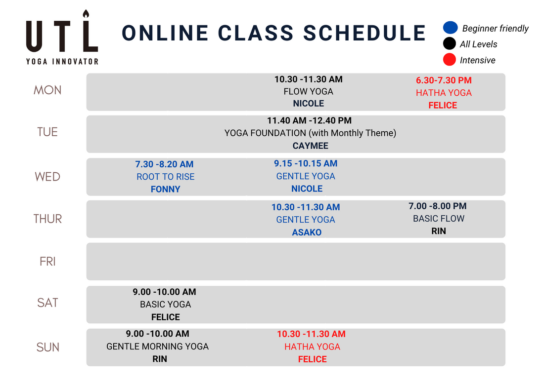 Online Classes – UTL YOGA